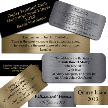 Engraved Brass Plaques and Signs, Custom made just for you